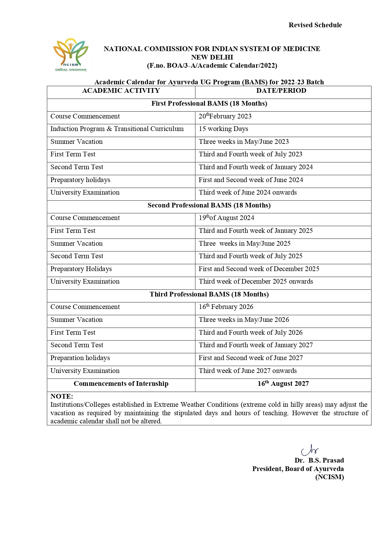 Academic Calendar 2022 23 Admission Batch Dhanwantari Ayurved Medical Academic Calendar 2022 23 Admission Batch Dhanwantari Ayurved Medical